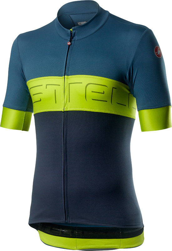 Castelli Prologo VI fietsshirt korte mouw blauw/geel heren kopen ...